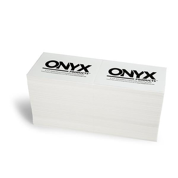 ONYX Products 4" x 6" Zebra/Eltron Compatible Fanfold Shipping Labels ...